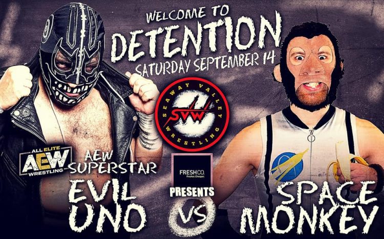 Interview with AEW wrestler Evil Uno - SVW event Sept 14th in Cornwall