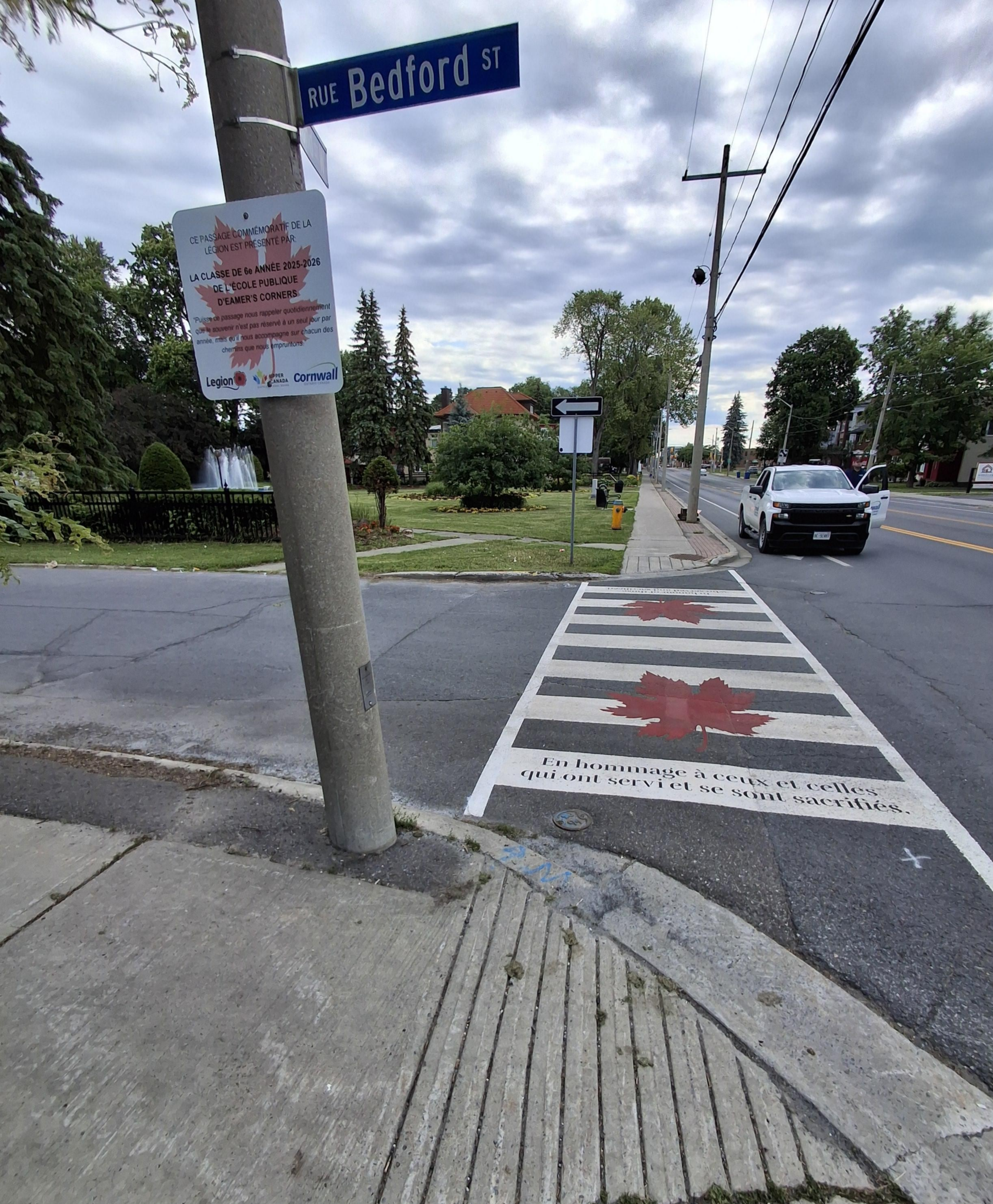 City of Cornwall unveils Veterans Commemorative Crosswalk near Cenotaph ...